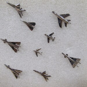 Jet Airplane Pins, 9 Airplane Jet Pins, 9 Metal Airplane Jet Pins - Etsy