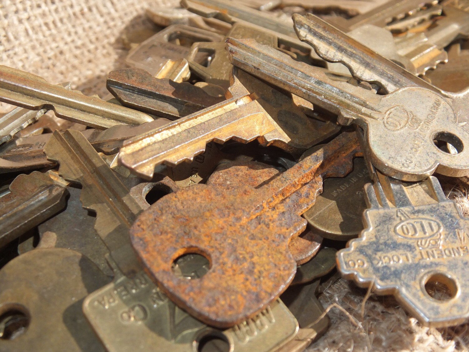 KEYS Key Assortment Some Nice Old Patina'd Keys | Etsy