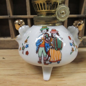 Miniature Oil Lamp, Pair of Miniature Folk Art Oil Lamps, Miniature ...