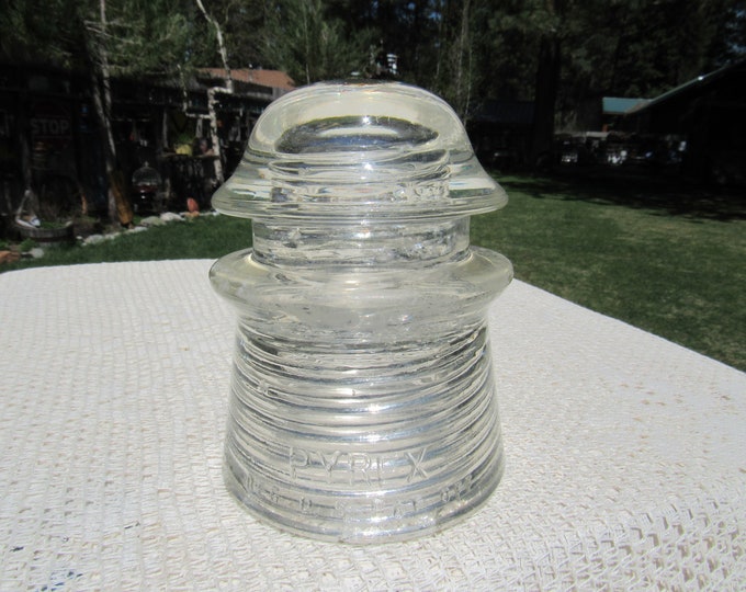 Pyrex Glass Insulator, Clear Glass Insulator, Pyrex Insulator, Clear ...
