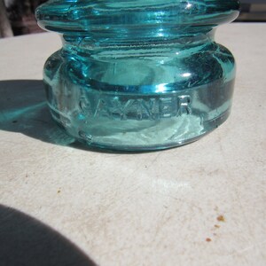Aqua Glass Insulator, Pretty Aqua "gayner" Insulator - Collectible ...