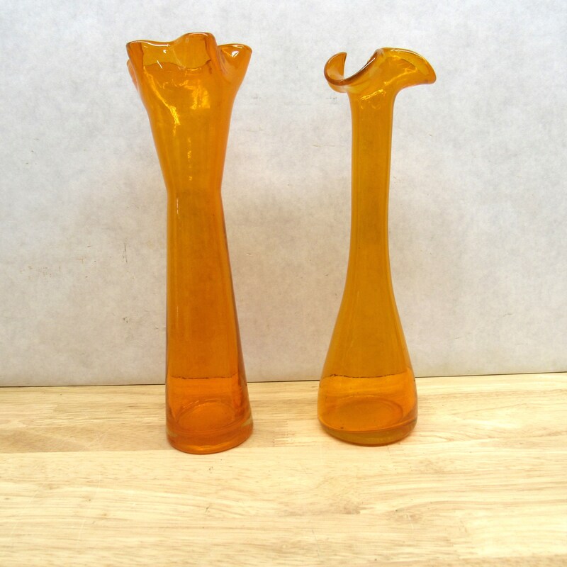 Orange Vases - Etsy