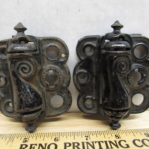 Rustic Metal Hinges, Black Metal Decorative Hinges for Crafts, Altered ...