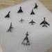 Jet Airplane Pins, 9 Airplane Jet Pins, 9 Metal Airplane Jet Pins - Etsy