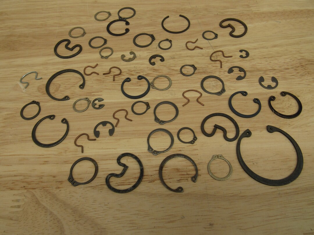 E-clip Assortment, E Clips, Keeper Clips, Assorted Clips, Assemblage ...