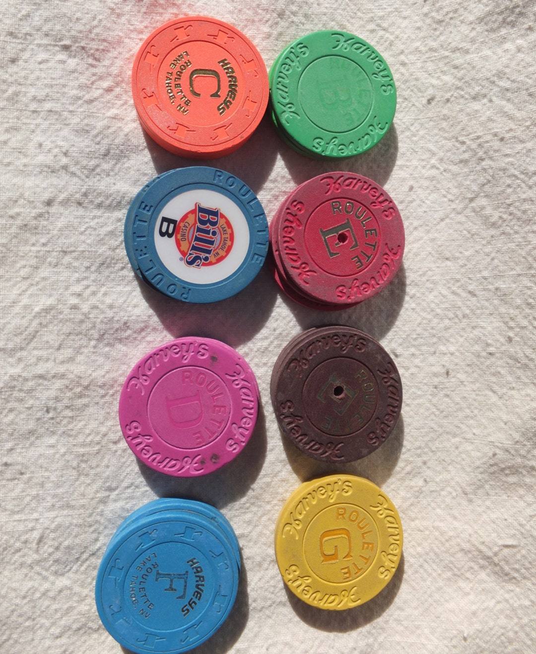 Casino Roulette Chips, Authentic Casino Roulette Chips -assemblage ...