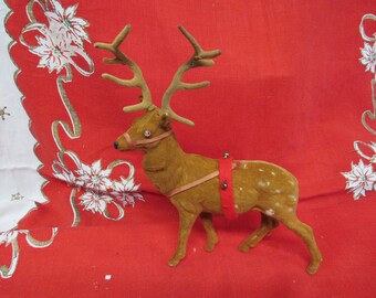 Flocked Reindeer | Etsy