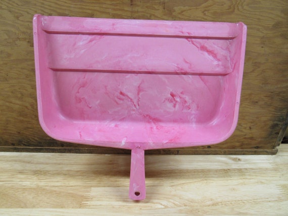 Vintage Dust Pan Pink Plastic Marbled Look Dust Pan Pink - Etsy