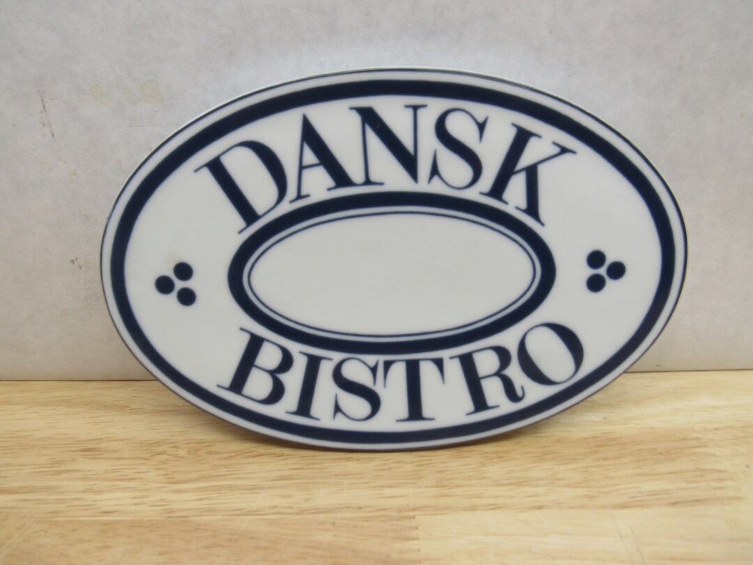 Dansk Porcelain Trivet, Blue and White Dansk Bistro Porcelain Trivet - Etsy