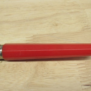 MCM Carving Set, Red Plastic Handle Knife and Fork Carving Set - Etsy