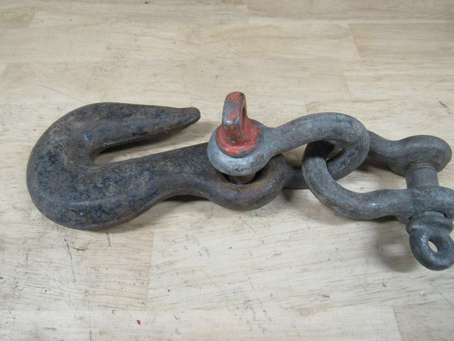 Rusty Industrial Hook Large Industrial Hook and Shackles - Etsy