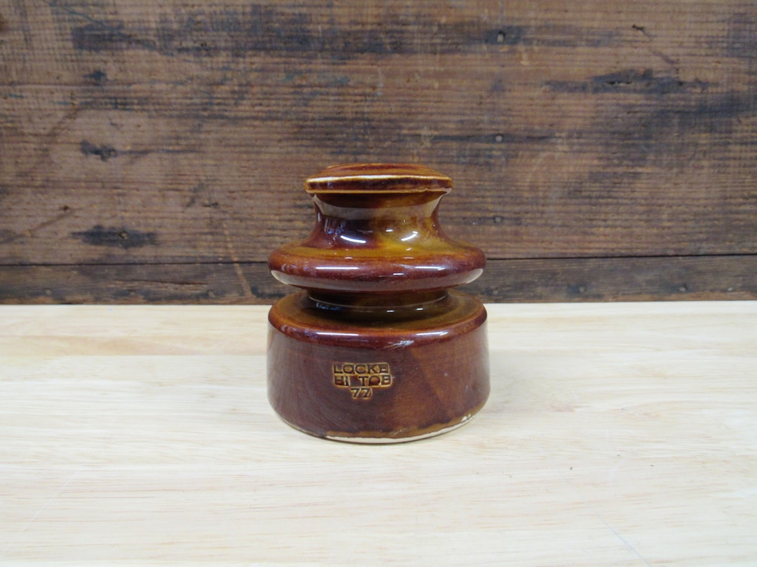 Locke Porcelain Insulator, Locke High Topper Brown Porcelain Insulator ...