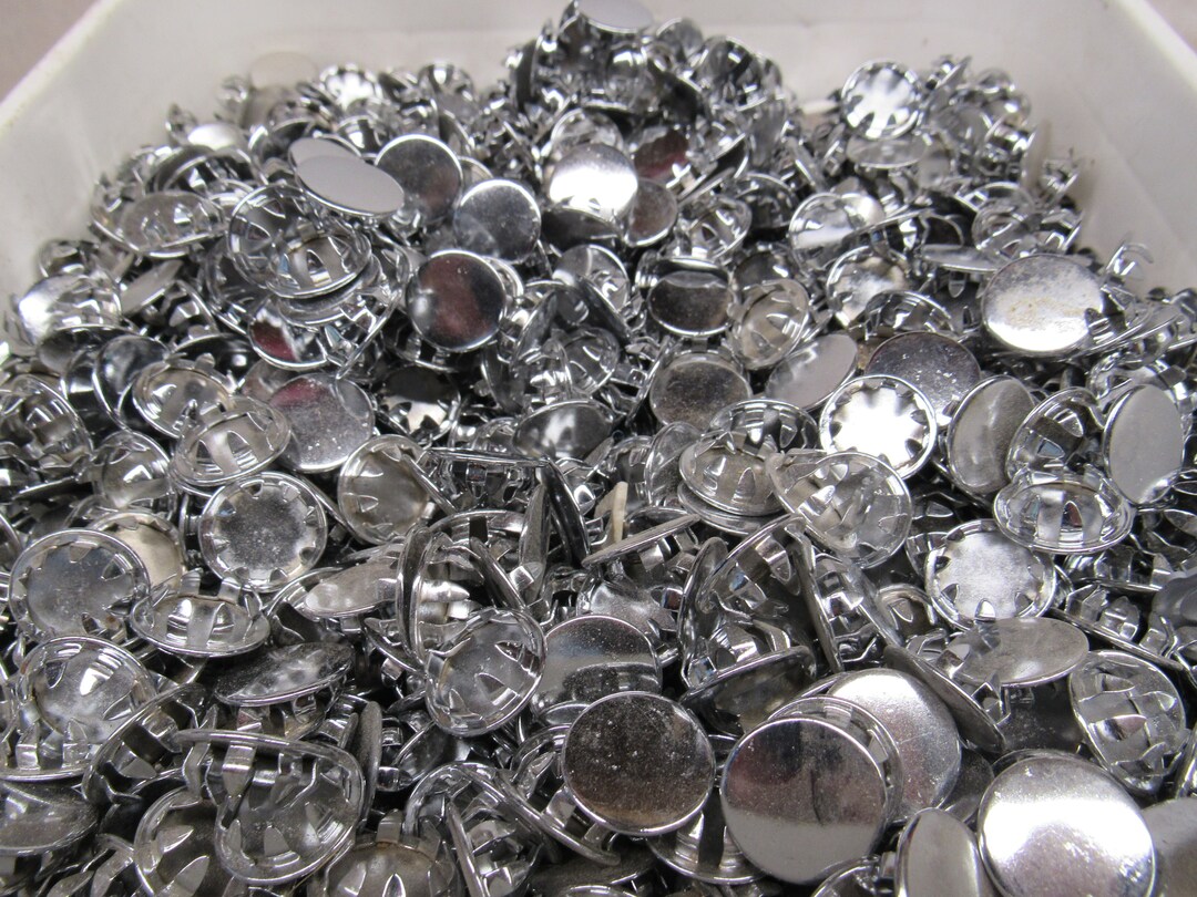 Metal Plug Pieces, 100 or 250 Pieces Allotments Round Shiny Metal Plug ...