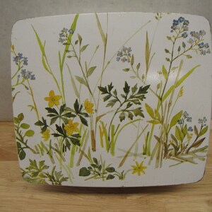 Decorative Storage Tin, Large Square Tin With Floral Design - Etsy