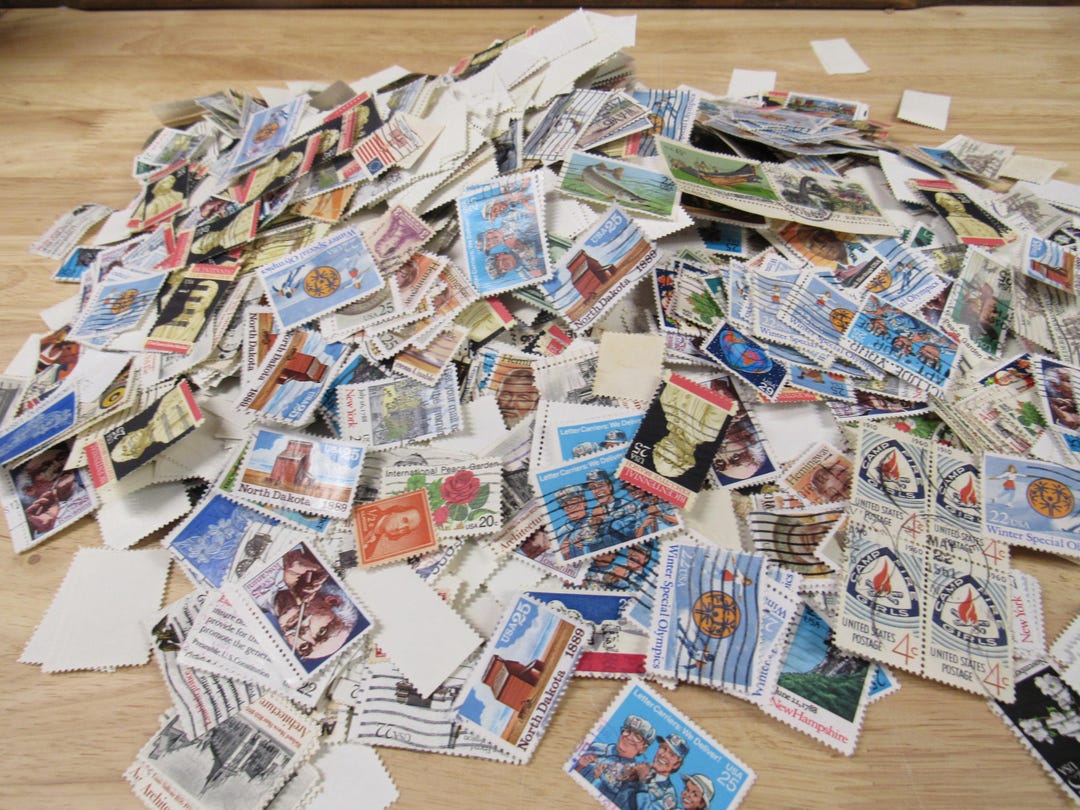 USA Postage Stamps, OVER 400 or OVER 800 Individual Vintage United ...