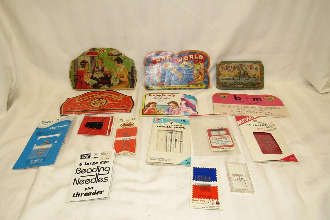 Sewing Needle Collection, Assorted Needle Packets, One World, Sewing ...