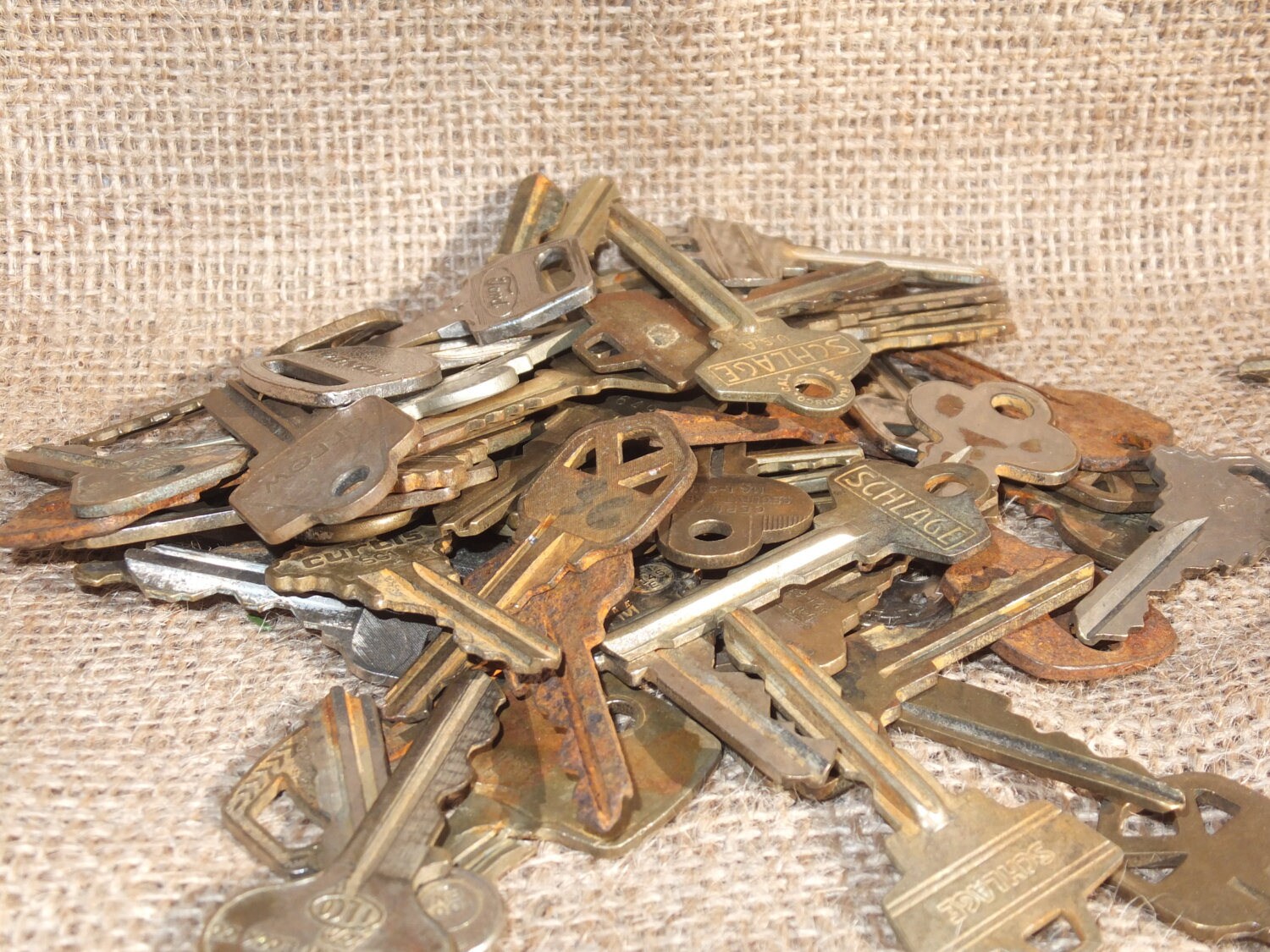 KEYS Key Assortment Some Nice Old Patina'd Keys | Etsy