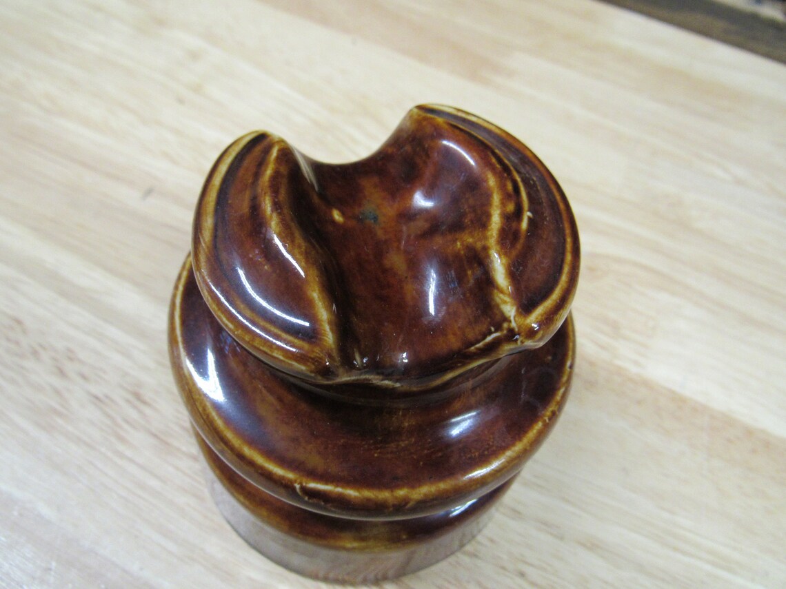 Locke Porcelain Insulator, Locke High Topper Brown Porcelain Insulator ...