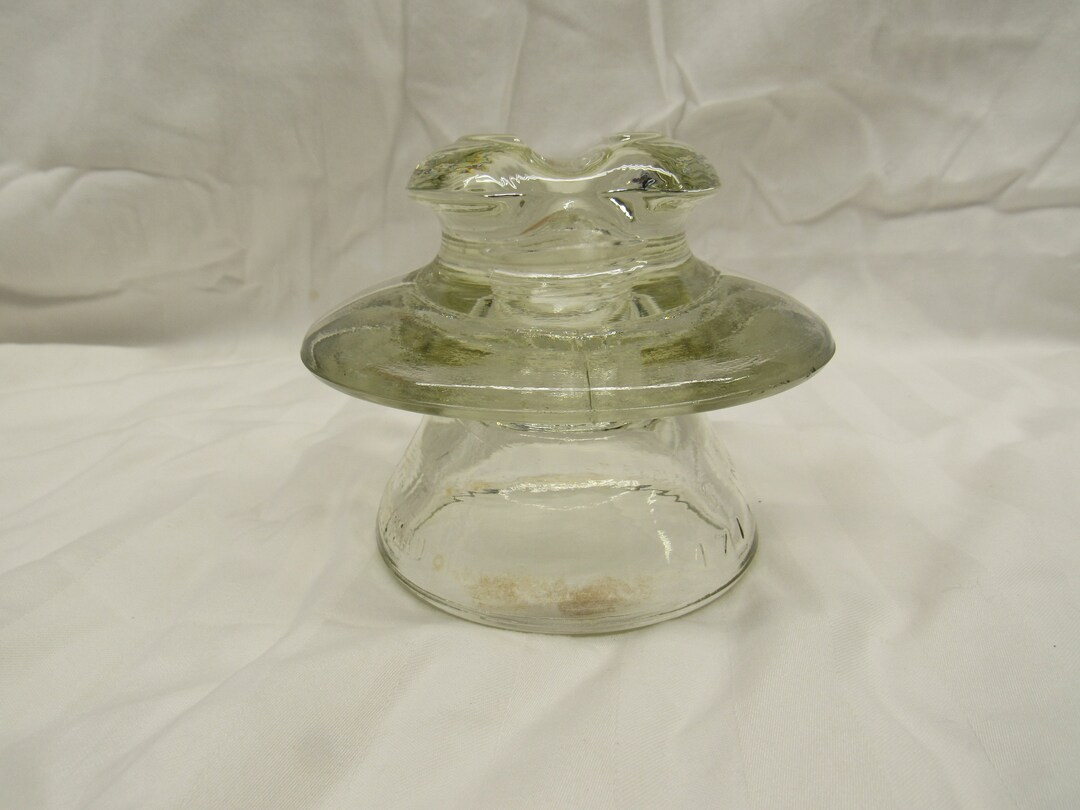 Pyrex Glass Insulator, Straw Color Pyrex Glass Insulator - Collectible ...