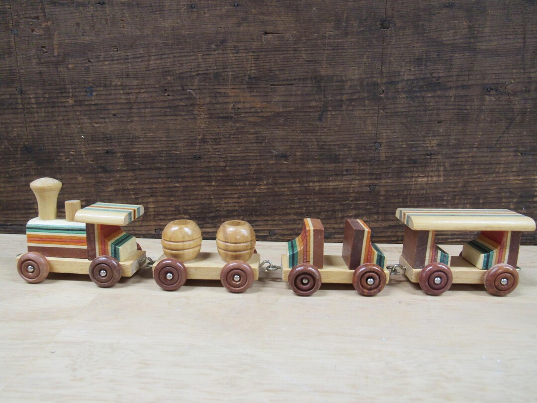 Miniature Toy Train, Miniature Wooden Train - Etsy