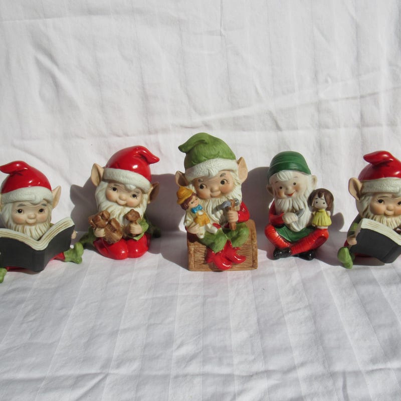 Homco Elves - Etsy