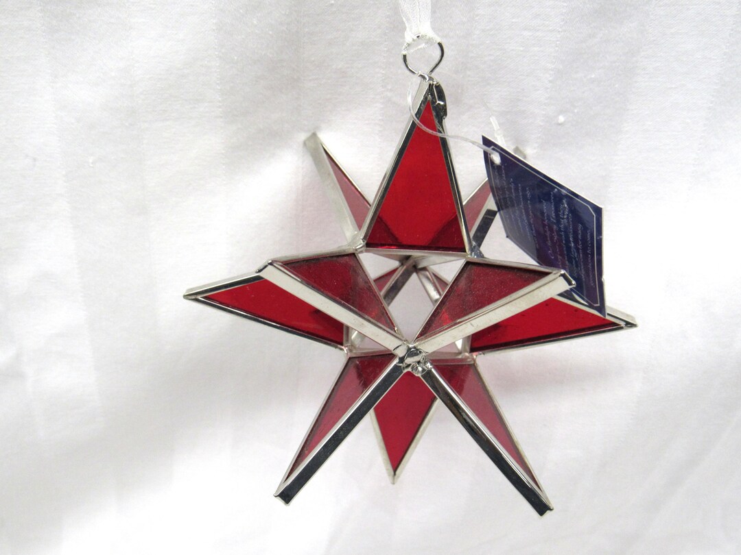 Starry Treasures Star, Red Moravian Star Ornament or Sun Catcher - Etsy