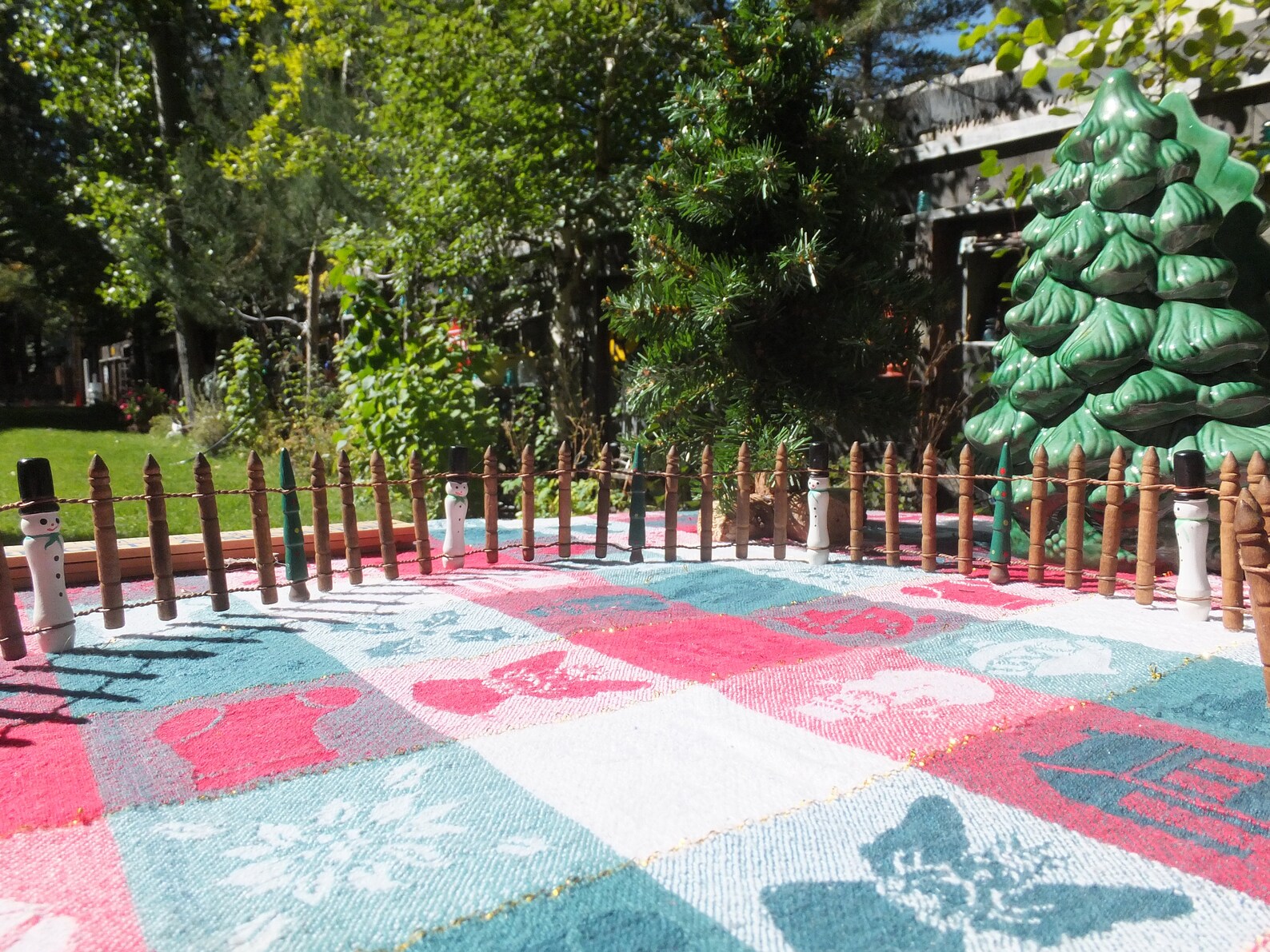 Wood and Wire Picket Fence Wood Pickets Wood Christmas Tree | Etsy