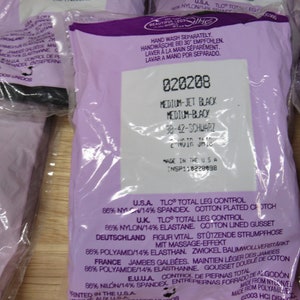 Silkies Panty Hose, TLC Support Pantyhose, 8 Unopened Packages Jet Black Color Panty Hose - Etsy