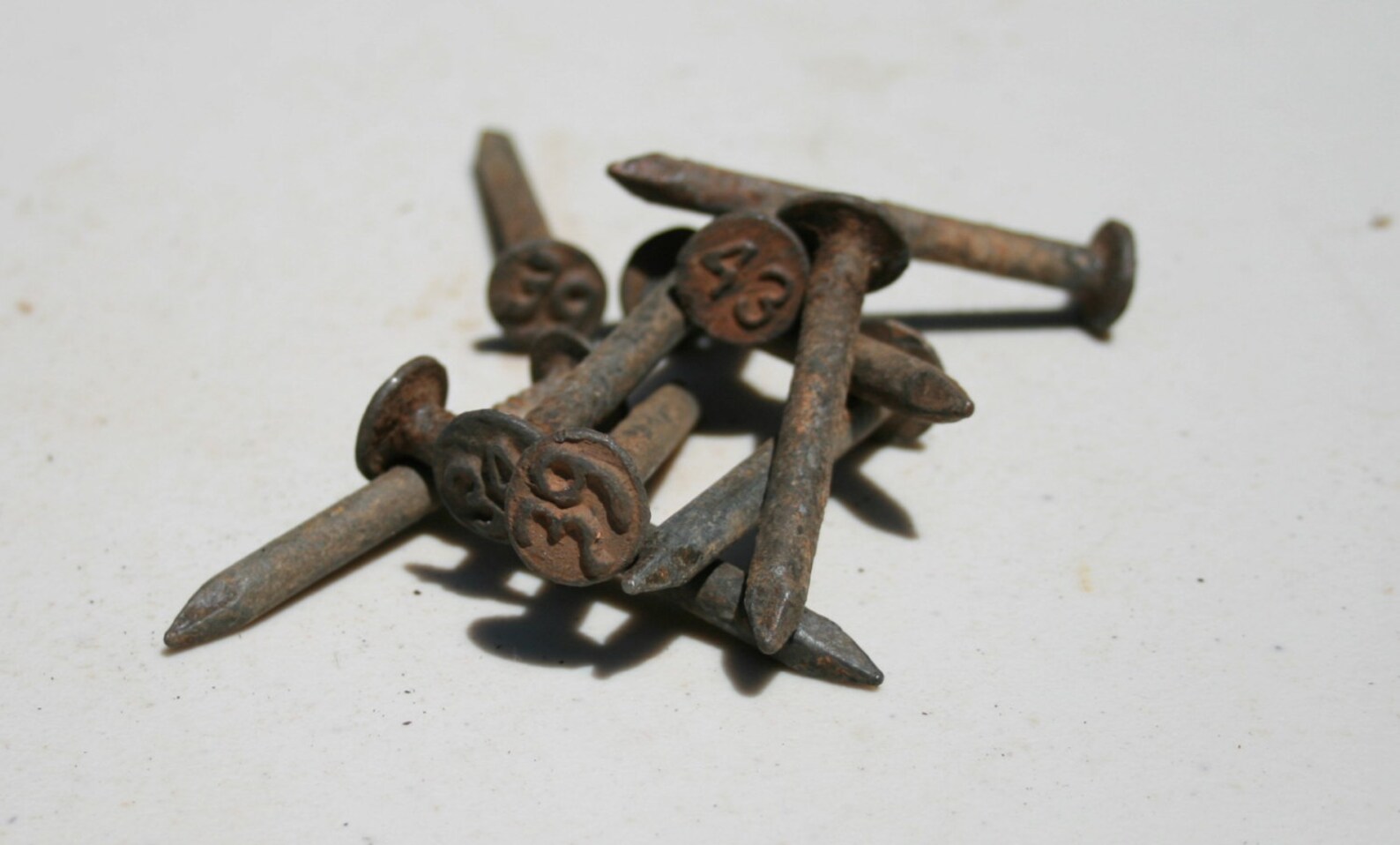 Date Nails 15 Old Rustic Railroad Telephone Pole Date Nails - Etsy