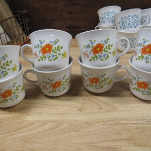 Corelle Cups/mugs, Various Patterns to Choose From: Wild Flower, Blue ...
