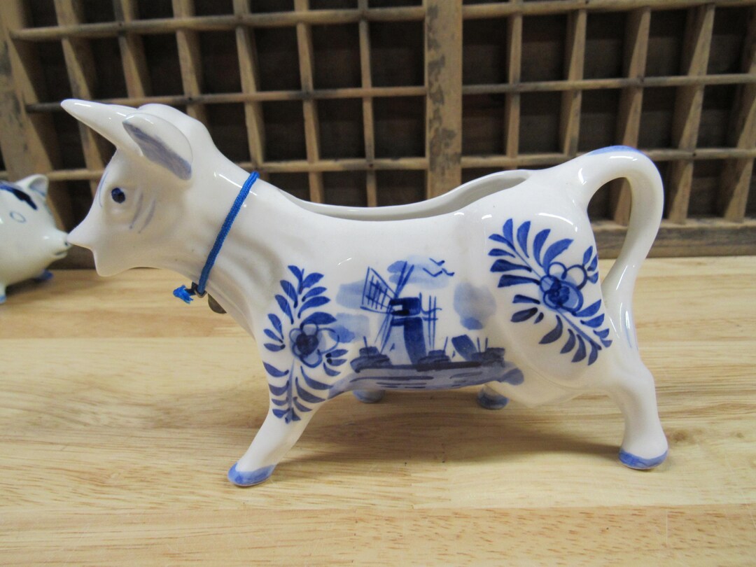 Delft Holland Cow, Delft Holland Milk Cow Pitcher - Etsy