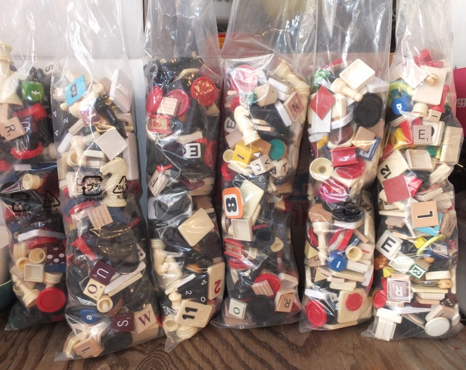 Assorted Game Pieces, Game Pieces, Plastic, Wood, Cardboard-colorful ...