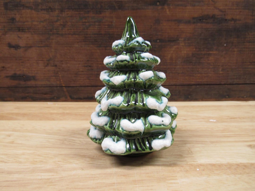 Ceramic Christmas Tree, Small Green Ceramic Christmas Tree - Etsy
