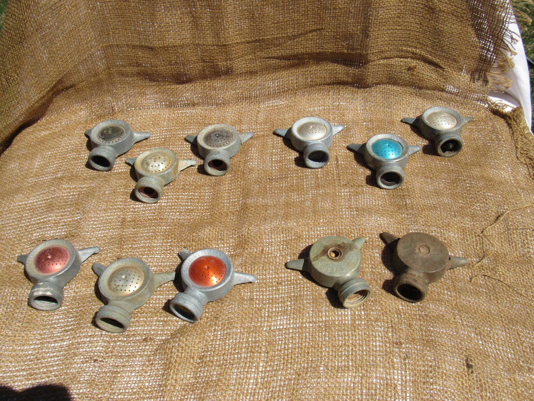 Sprinkler Collection, Three Vintage Metal Sprinklers, Choose Your Group ...