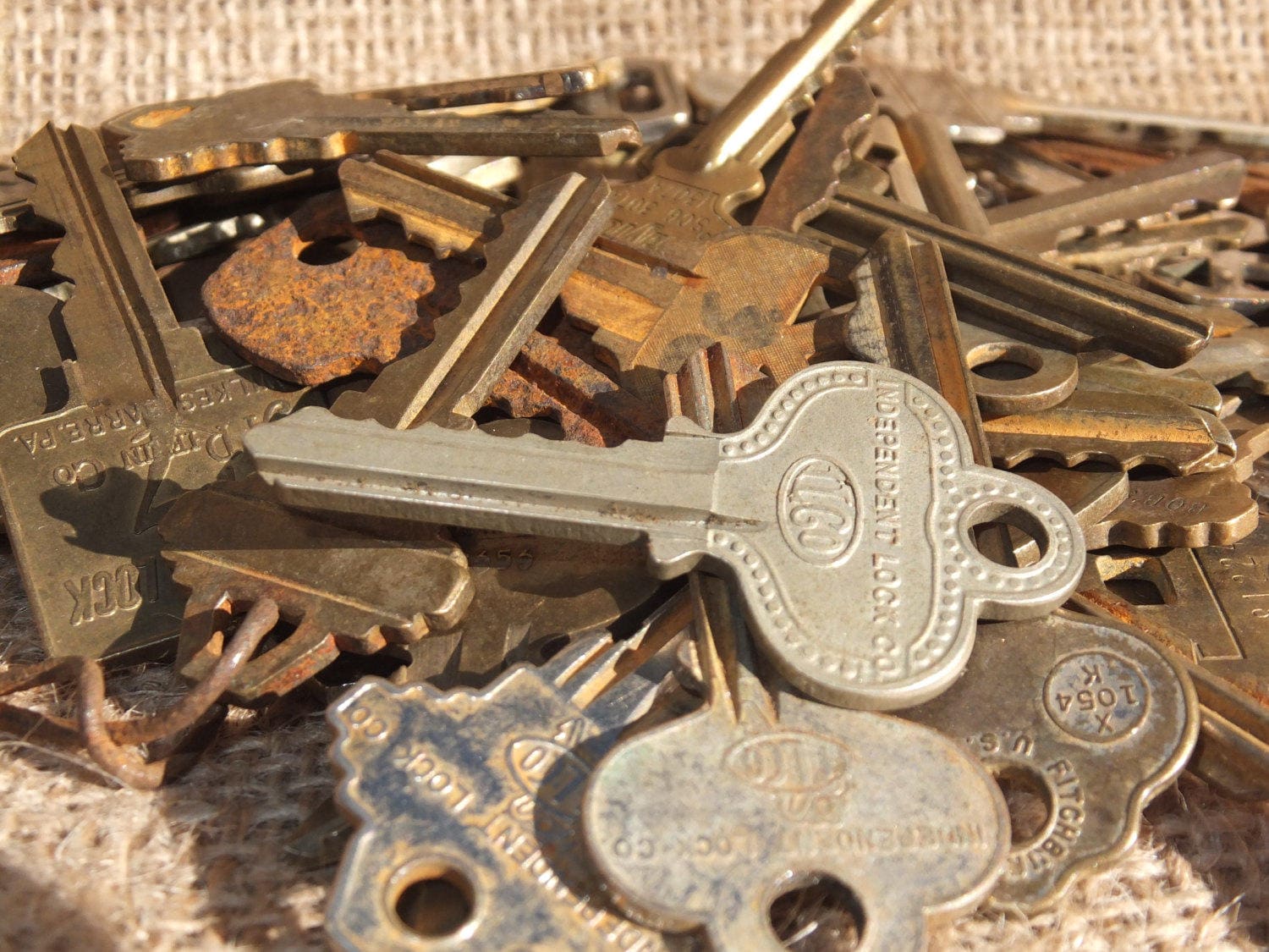 KEYS Key Assortment Some Nice Old Patina'd Keys | Etsy