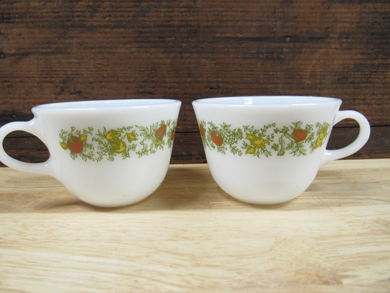 Pyrex Coffee Cups, Choose Your Pattern for 2 Pyrex Coffee Cups: Spice ...