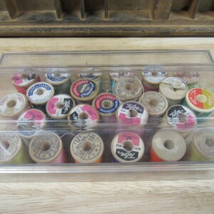 Thread Carrying Case, Mid Century Clear Plastic Thread Carrying Case ...