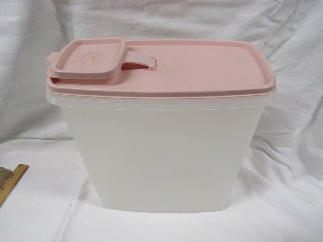 Pink Tupperware 1588, Pink Tupperware Cereal Container - Etsy