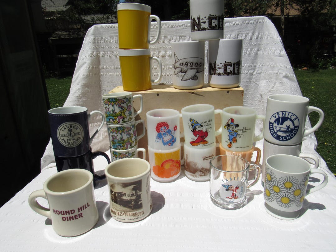 Assorted Coffee Mugs, Choose Your Mug, Flower Power, Carls Jr ...