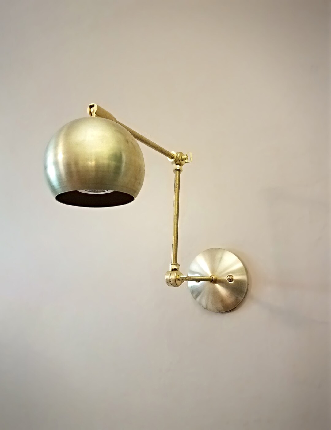 Kitchen Shelves Adjustable Wall Light - Industrial Sconce - Gold Light ...