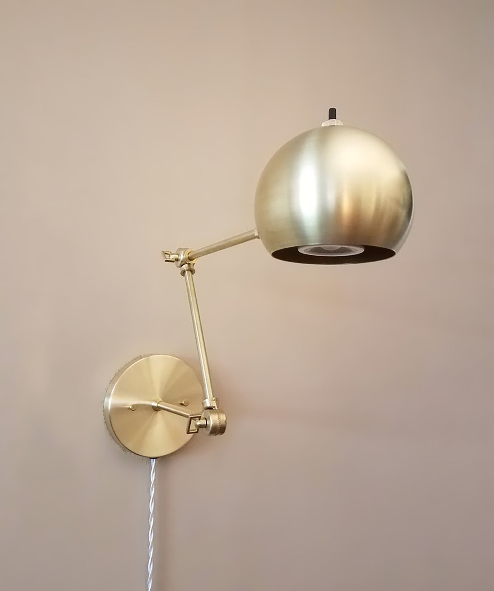Plug in Kitchen Shelves Sconce Adjustable Wall Light Gold - Etsy