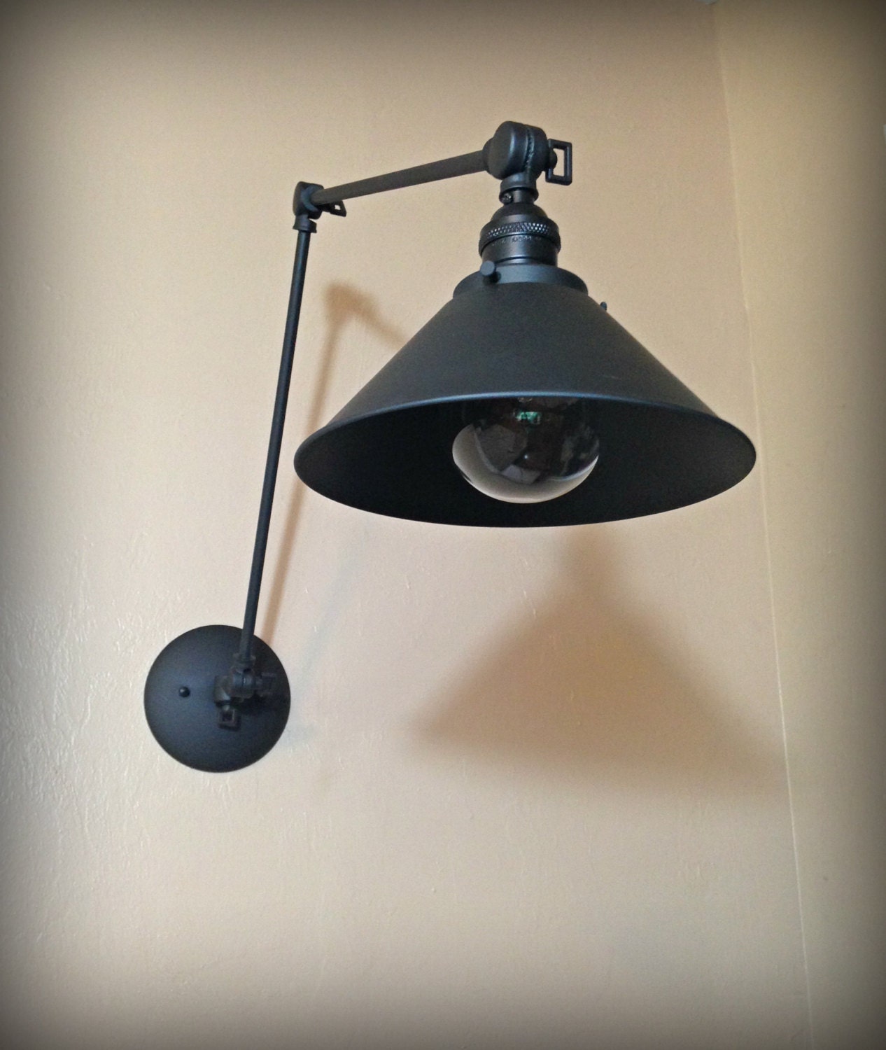 Swinging Adjustable Wall Light Industrial Wall Sconce - Etsy