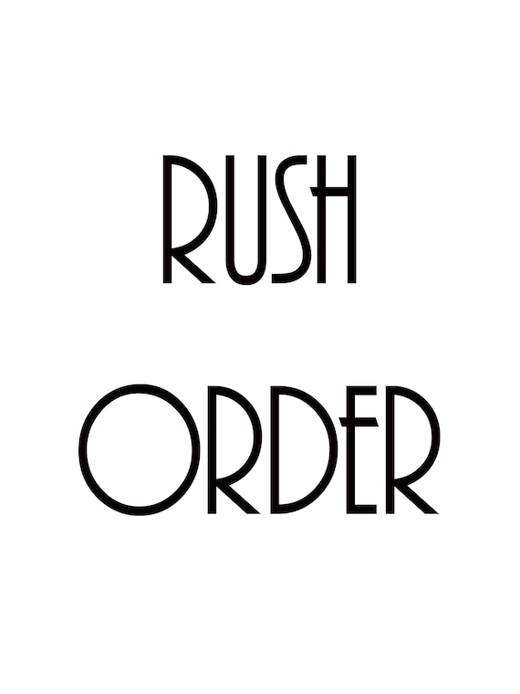 Rush Your Order Significantly Reduces Build Time not for | Etsy