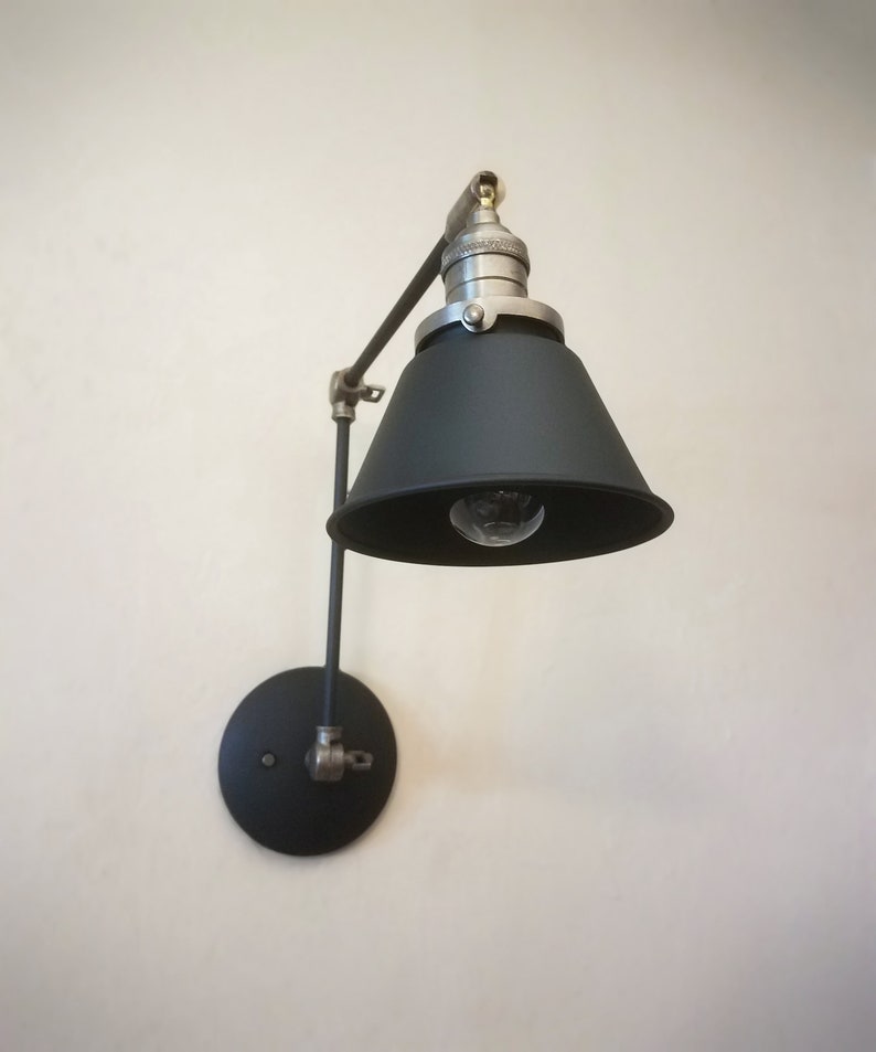 Kitchen Shelves Adjustable Wall Light - Industrial Sconce - Gold ...
