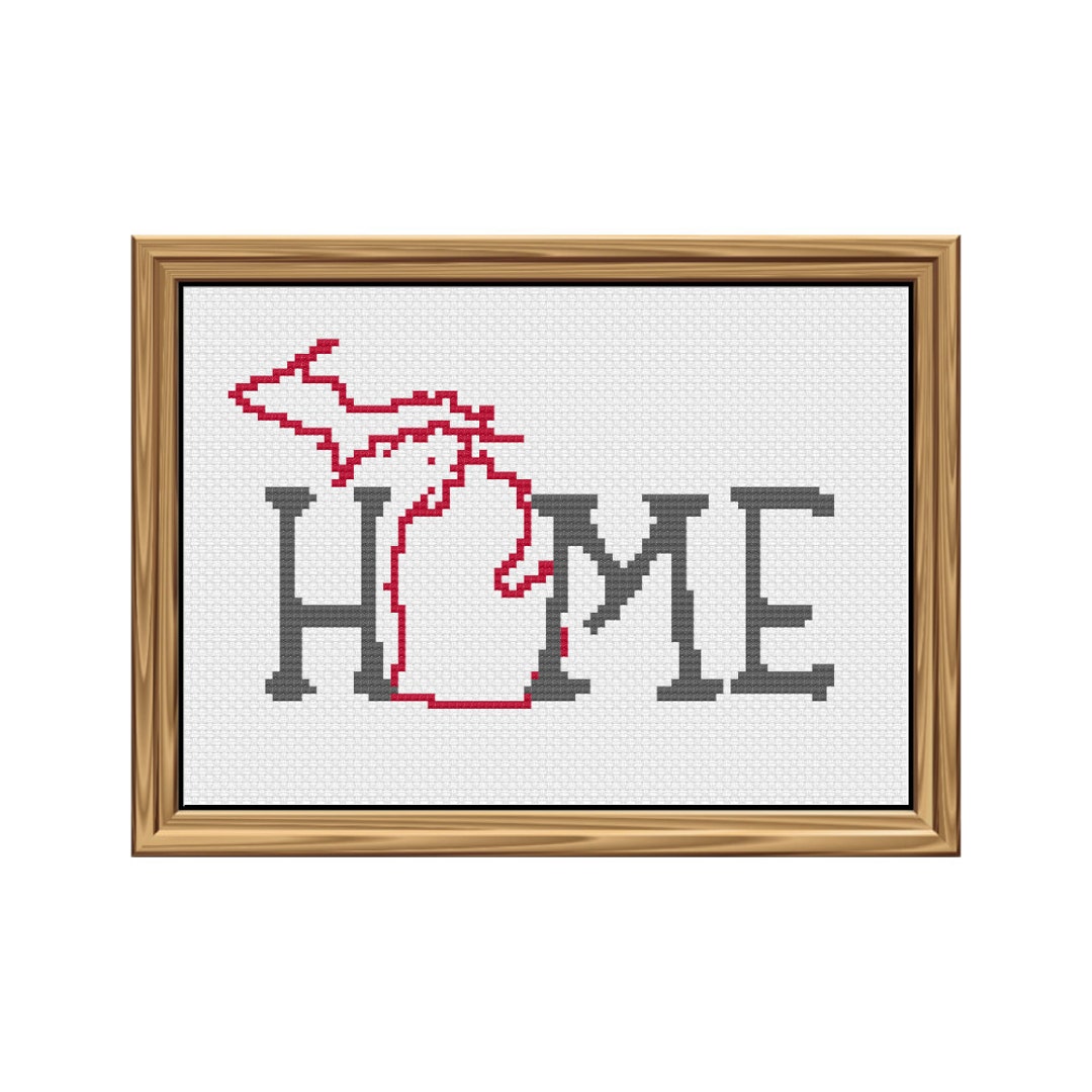 Pattern: "home- Michigan" [state Love] - Etsy