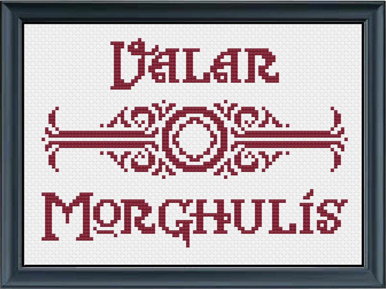 Pattern Duo: valar Morghulis, Valar Dohaeris game of Thrones - Etsy
