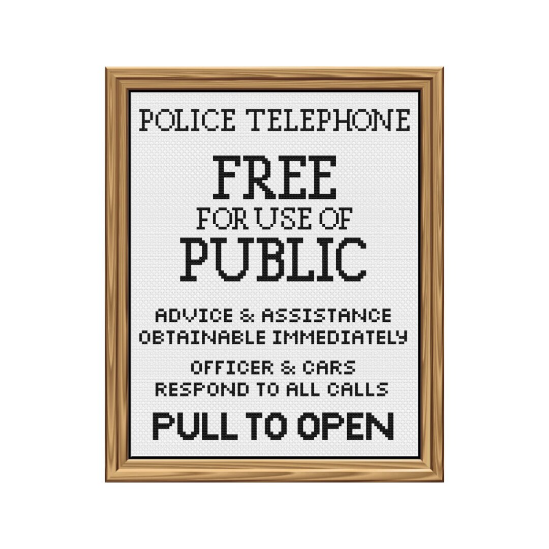 Pattern: "tardis Door Sign" [doctor Who] - Etsy
