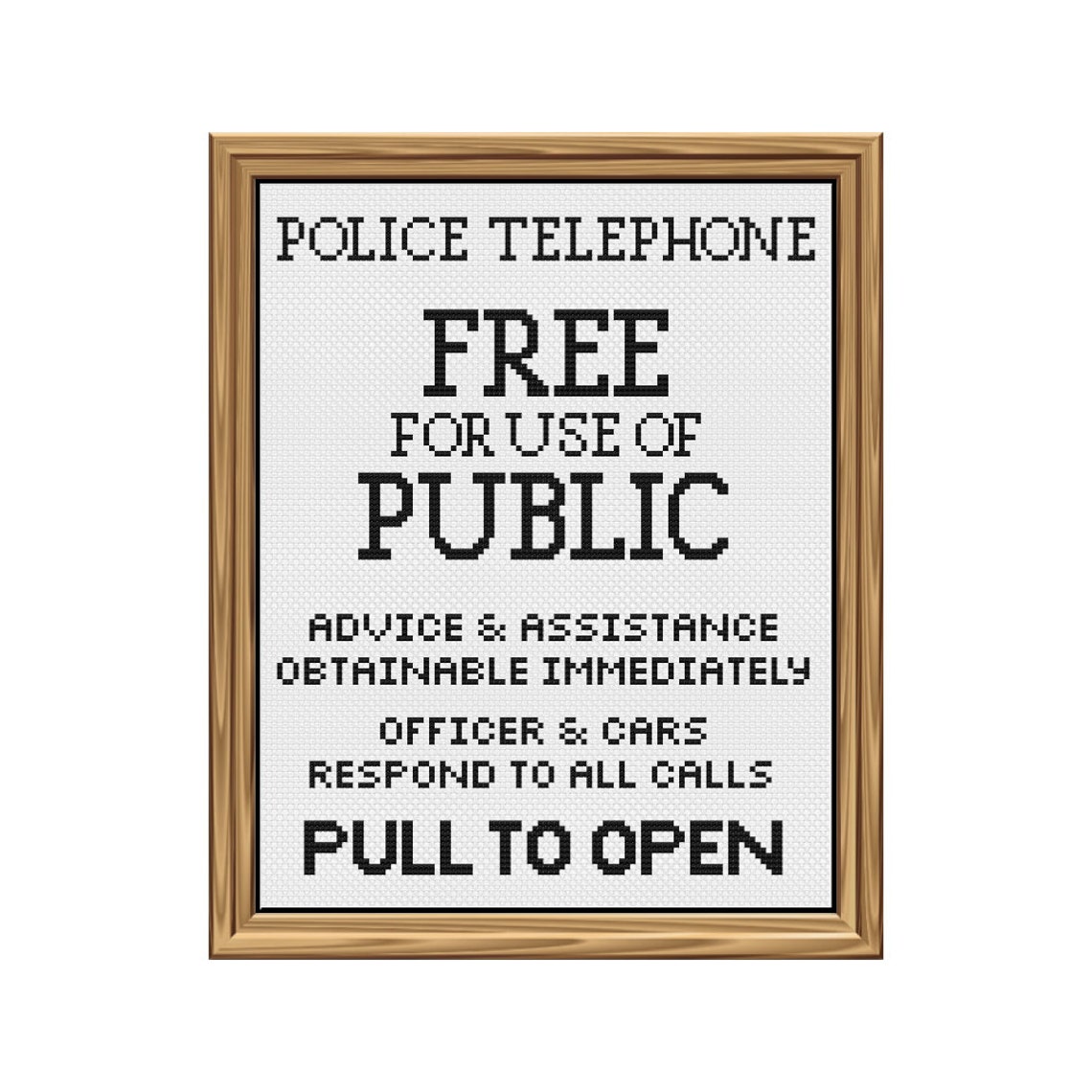 Pattern: "tardis Door Sign" [doctor Who] - Etsy