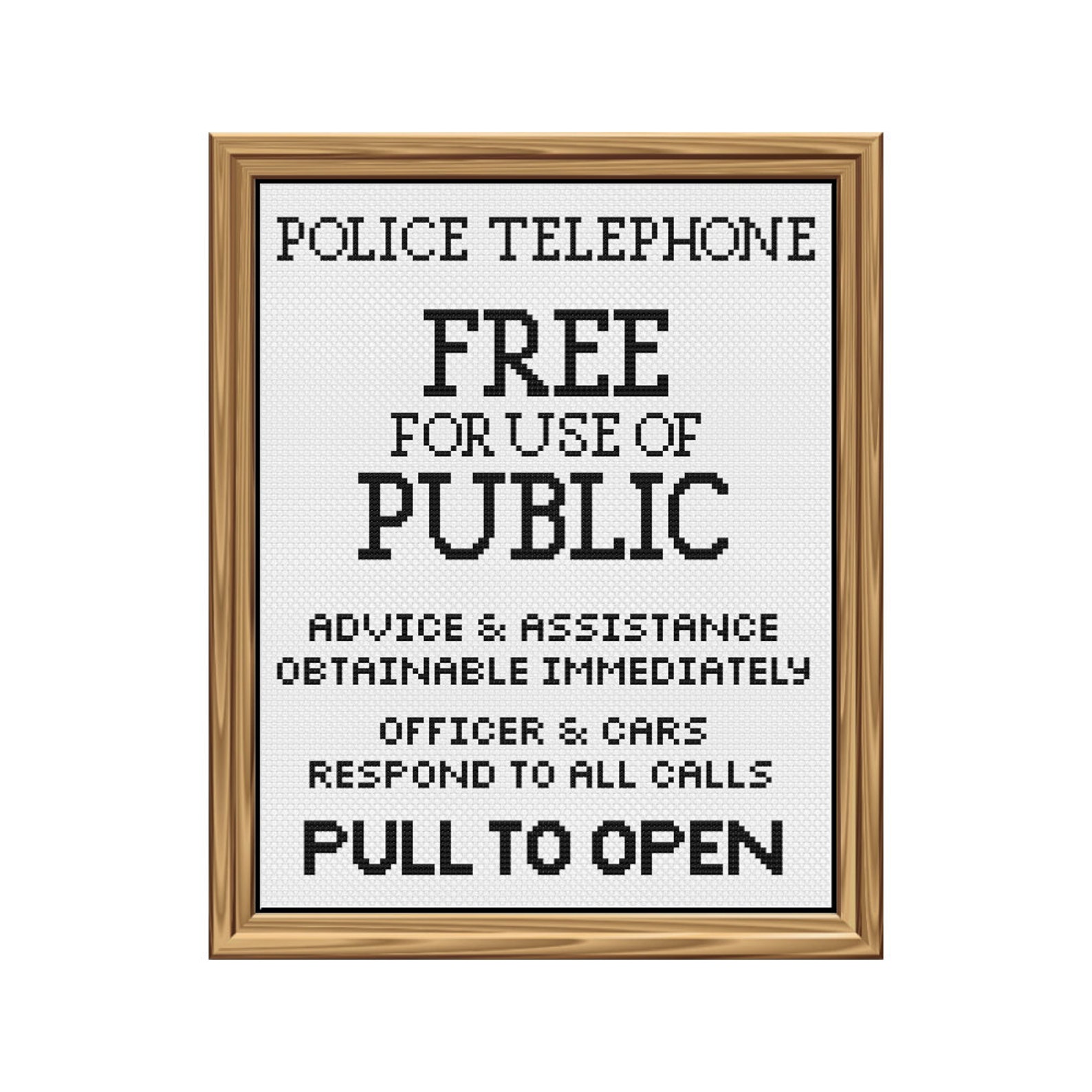 Pattern: "tardis Door Sign" [doctor Who] - Etsy