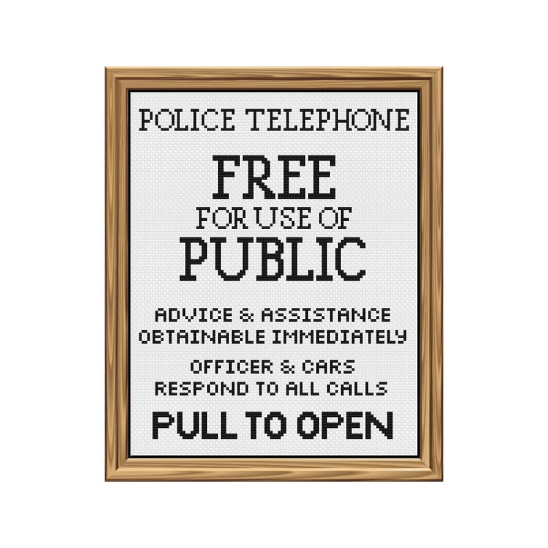 Pattern: "tardis Door Sign" [doctor Who] - Etsy